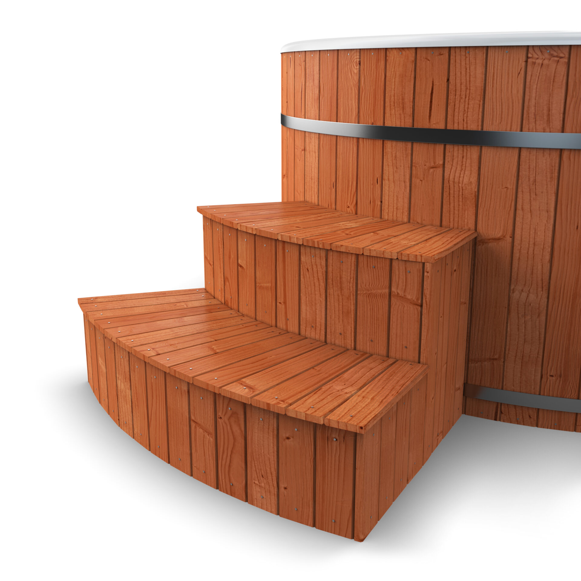 Wide Bespoke Steps | Royal Tubs